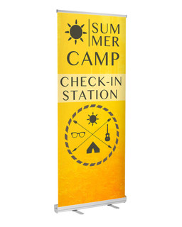 Check In - D2 Retractable - VBS Summer Camp Woods - ChurchBanners.com