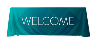 Welcome Teal Diamond Pattern - TT030 - ChurchBanners.com