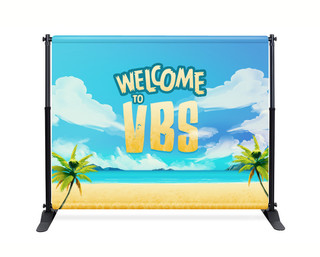 VBS Backdrop Beach Theme - Church Banners