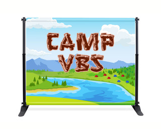 VBS Backdrop Banner | Camp Theme Display - Church Banners