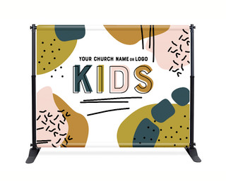 Kids Backdrop - Color Block 1 - Church Banners