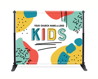 Kids Backdrop - Color Block 2 - Church Banners