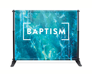 Baptism Backdrop - Style 2 - Church Banners