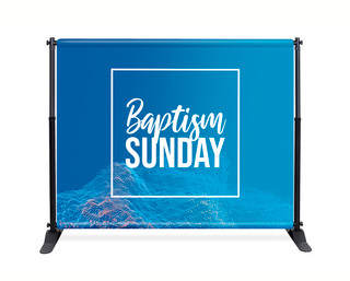 Baptism Backdrop - Style 5 - ChurchBanners.com
