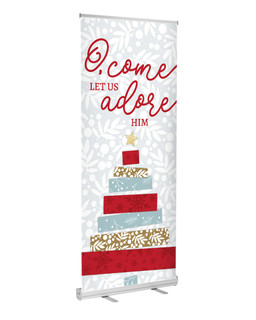 Come Adore - D2 Retractable - CB061 - ChurchBanners.com