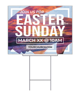 Church Yard Signs | Easter Sunset Design | ChurchBanners.com