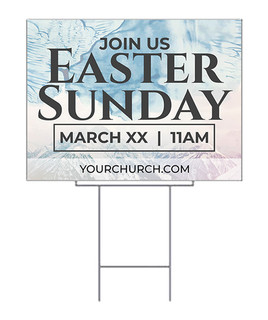 Church Yard Signs | Easter Mountains Design | ChurchBanners.com