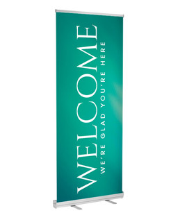 D2 Retractable - Green Gradient Welcome - Church Banners