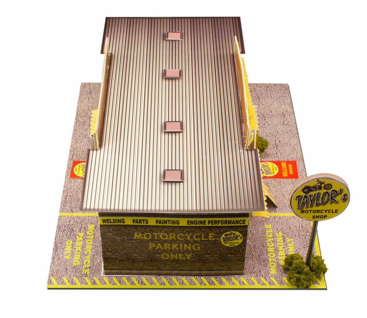 Bk 3201 132 Scale Motorcycle Shop Model Building Kit For Shop All By