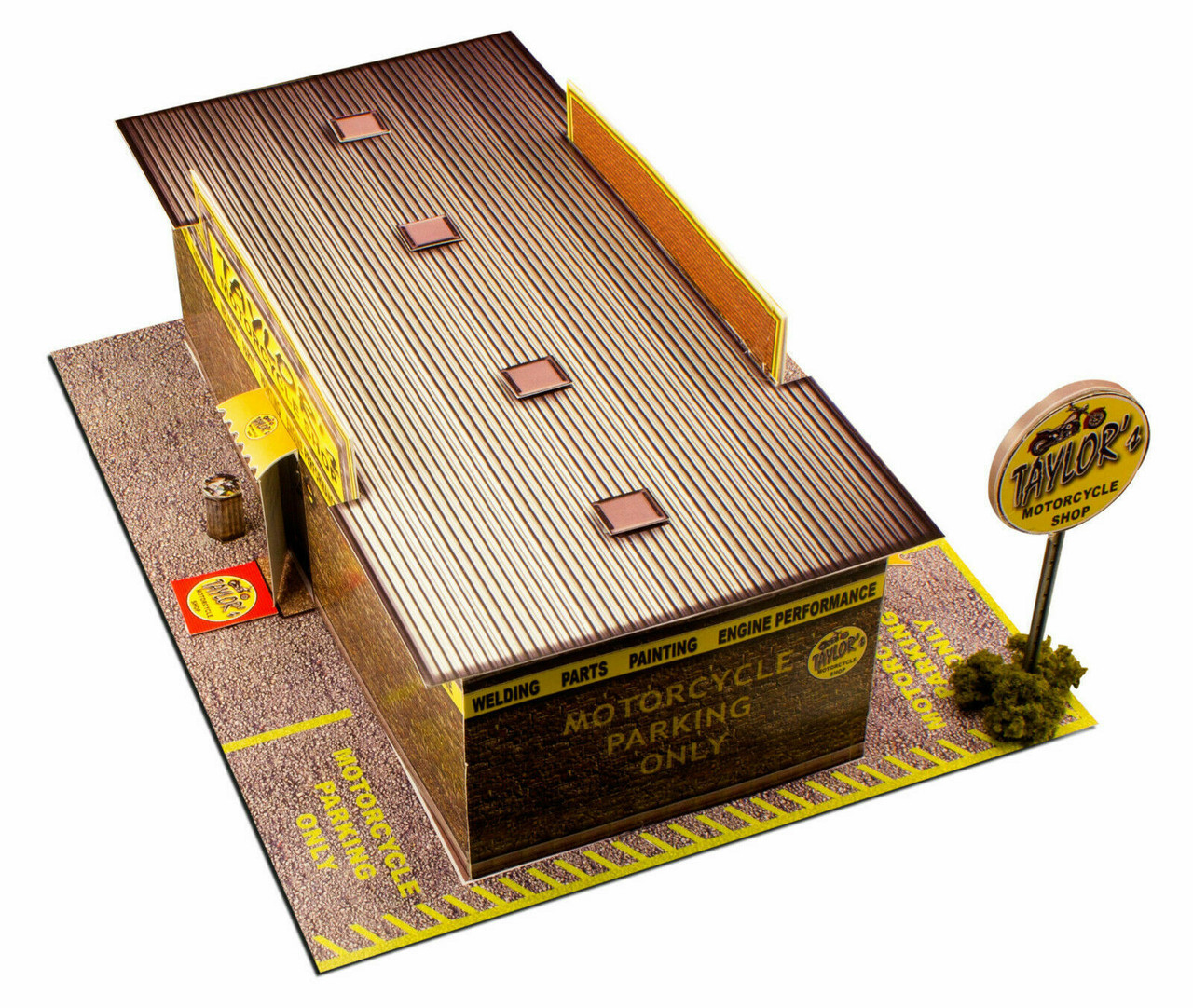 Bk 3201 132 Scale Motorcycle Shop Model Building Kit For Shop All By