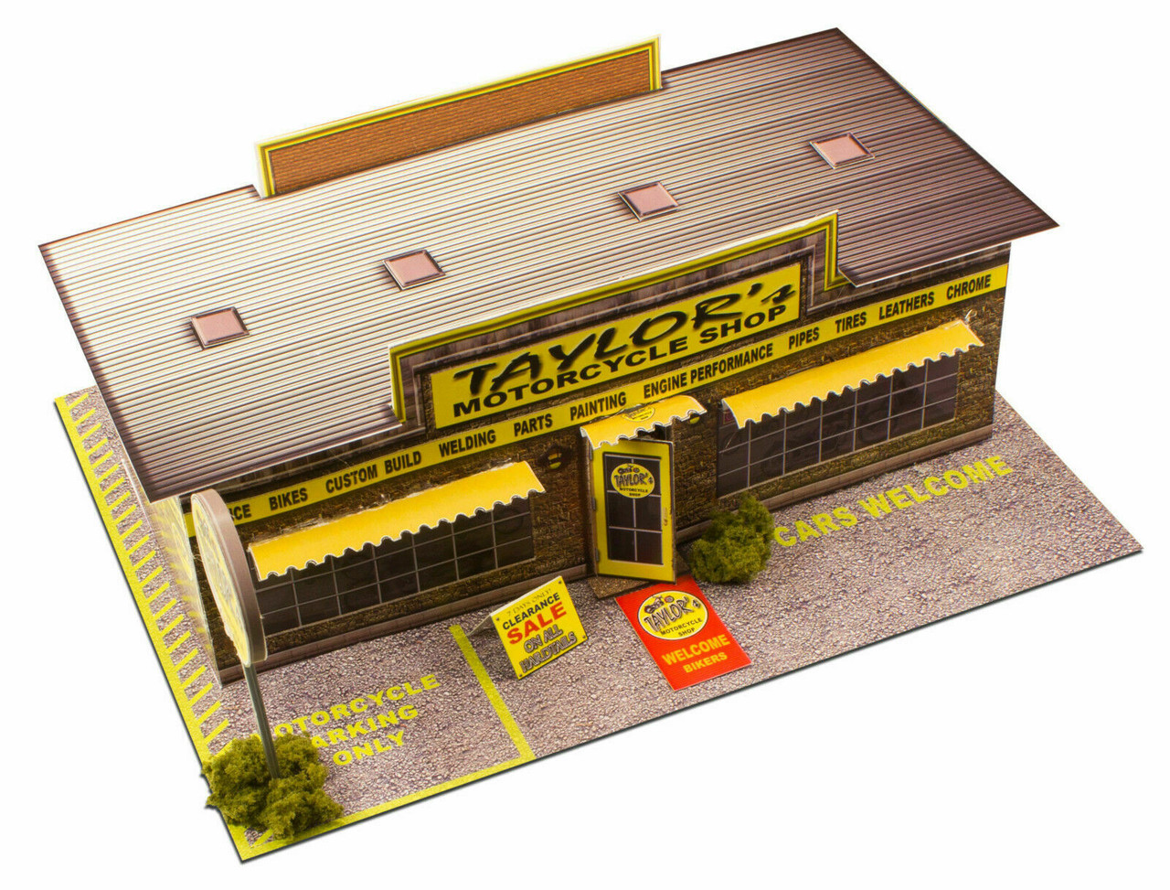 Bk 3201 132 Scale Motorcycle Shop Model Building Kit For Shop All By