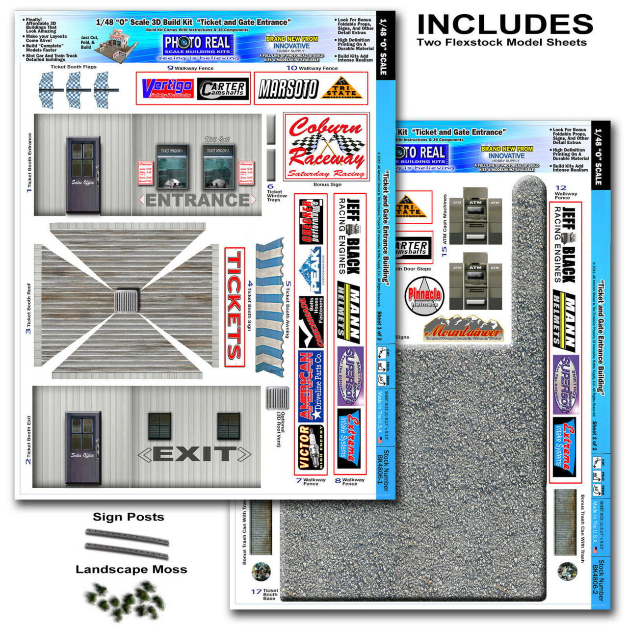 Bk 4806 148 Scale Ticket And Gate Entrance Photo Real Scale Building