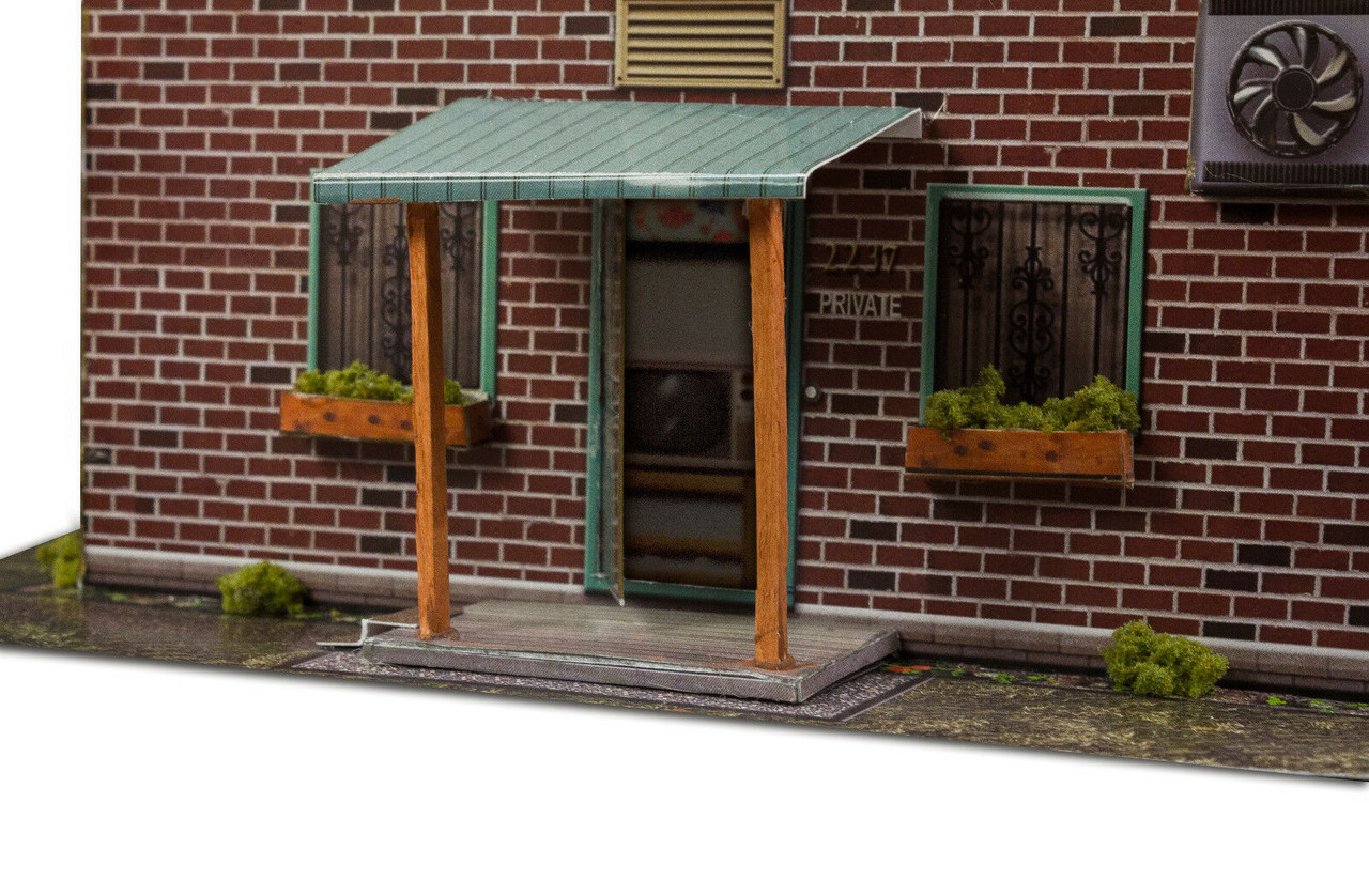 Bk 4809 148 Scale Barber Shop Photo Real Scale Building Kit For Shop