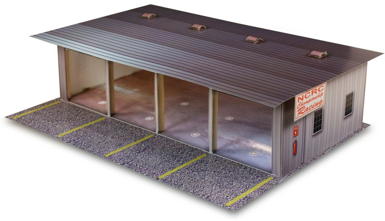 Bk 4811 148 Scale 4 Stall Pit Garage Photo Real Scale Building Kit
