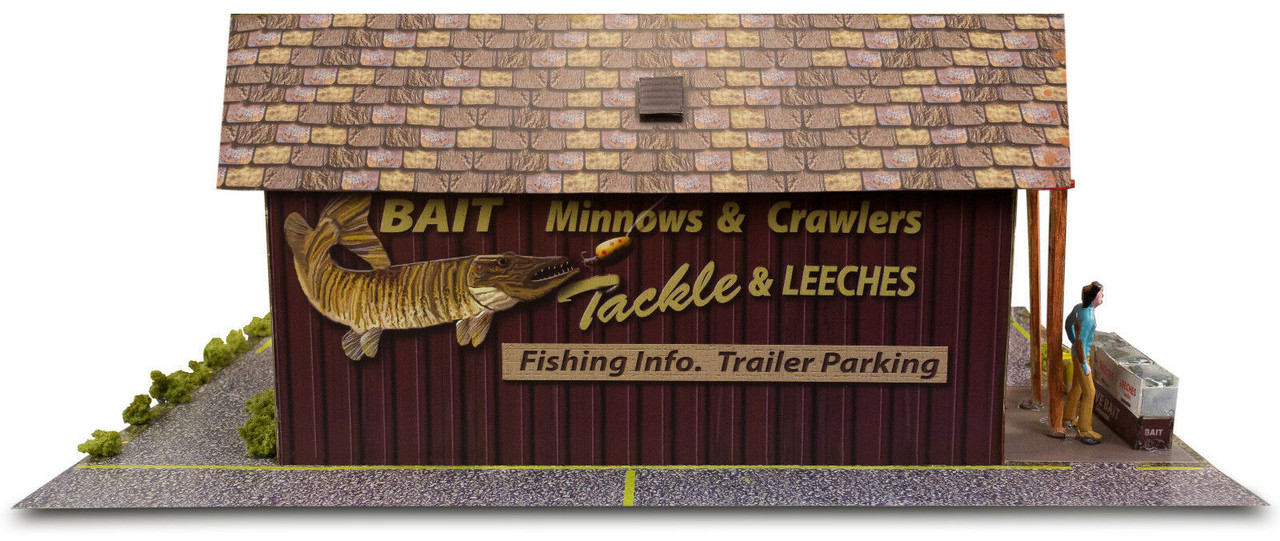 Bk 4815 148 Scale Bait Shop Photo Real Scale Building Kit For Shop