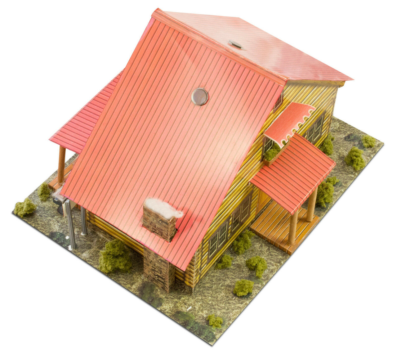 Bk 4816 148 Scale Log Cabin Photo Real Scale Building Kit For Shop