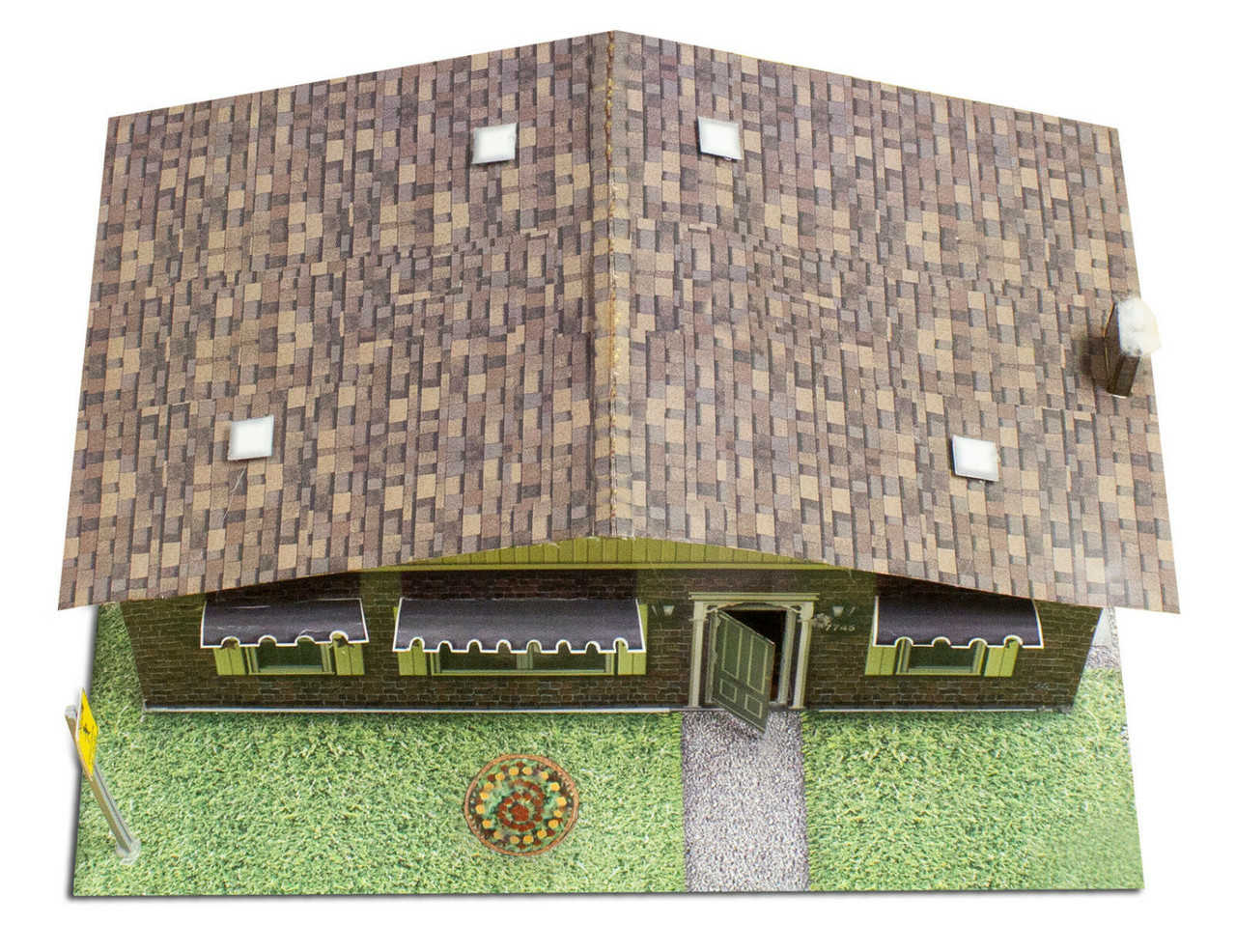 Bk 4821 148 Scale Brick Rambler Photo Real Scale Building Kit For