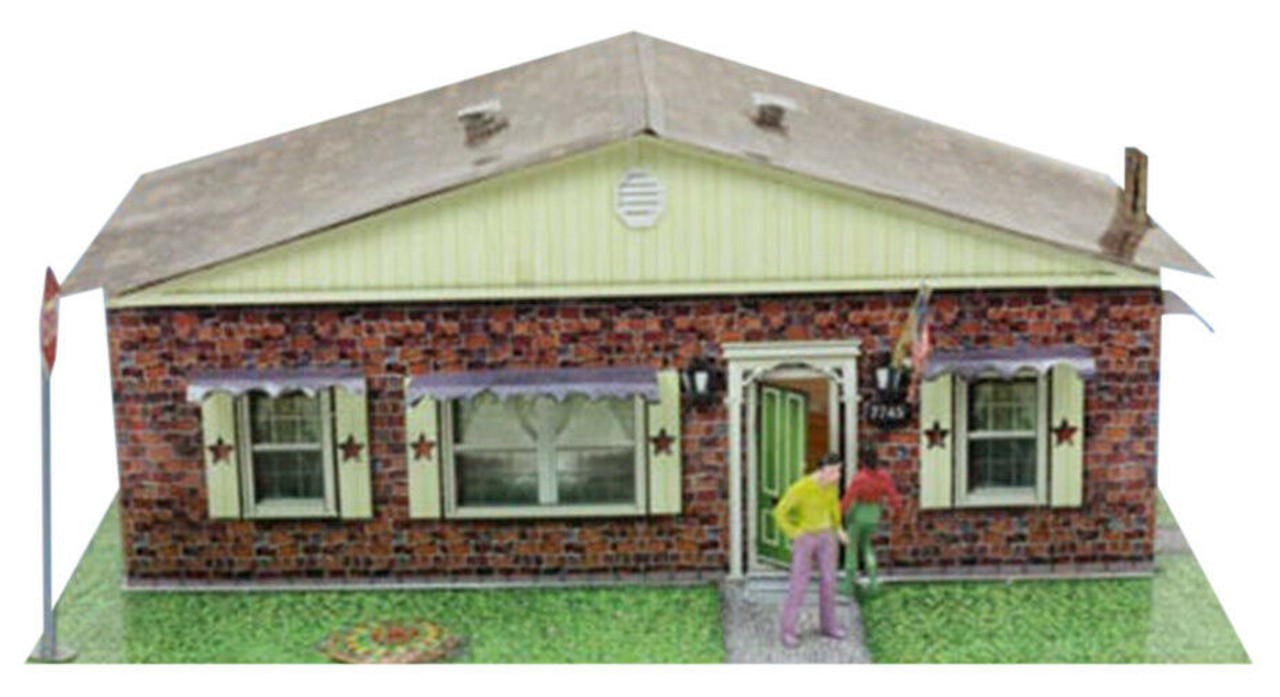 Bk 4821 148 Scale Brick Rambler Photo Real Scale Building Kit For