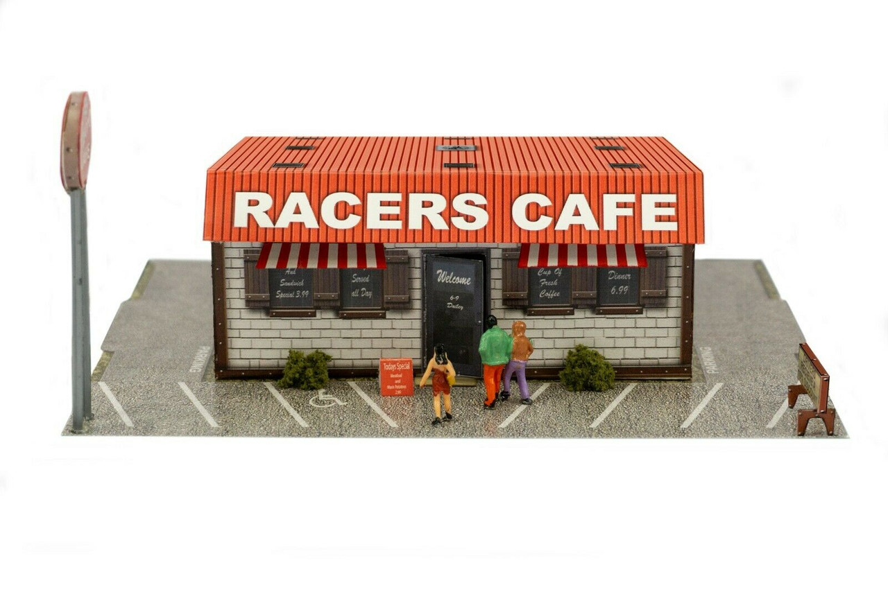 Bk 4837 148 Scale Raceway Cafe Model Building Kit For Shop All By