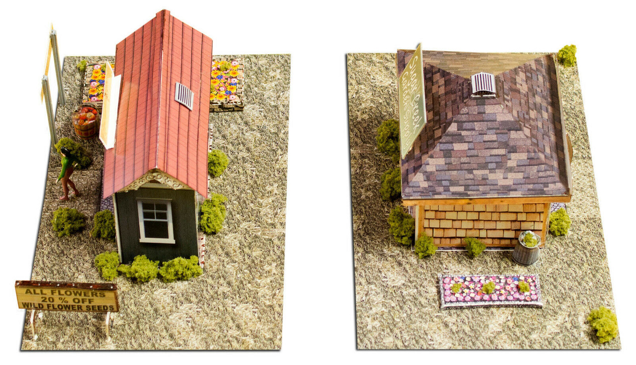 Bk 6403 164 Scale Garden Houses Photo Real Scale Building Kit For