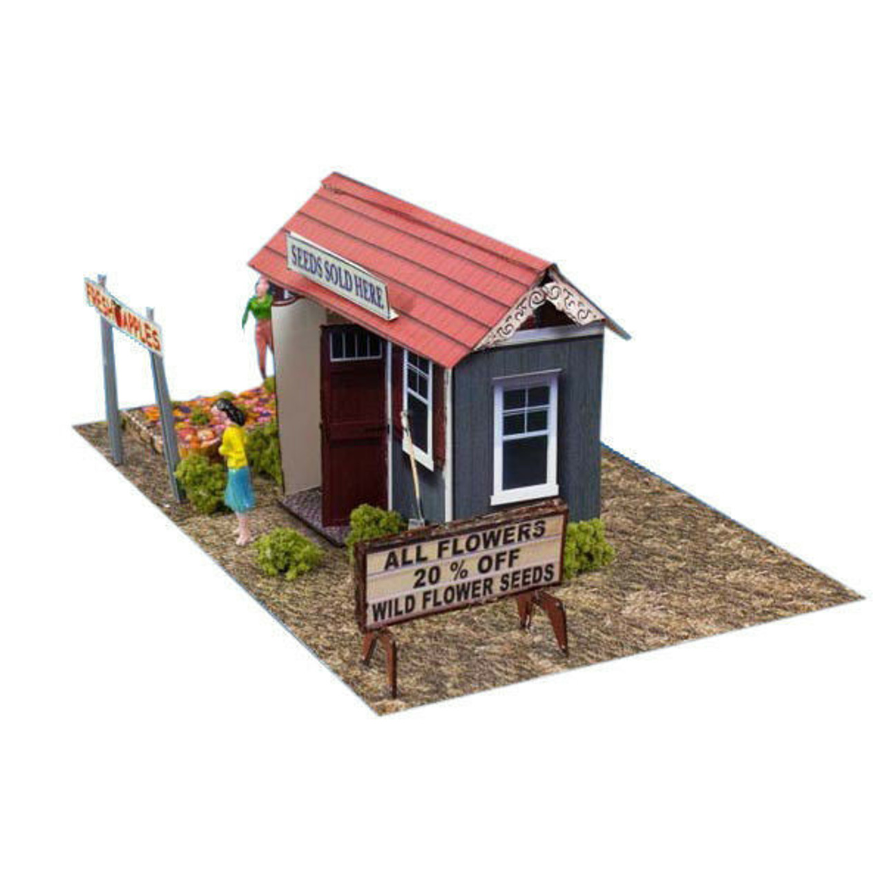 Bk 6403 164 Scale Garden Houses Photo Real Scale Building Kit For