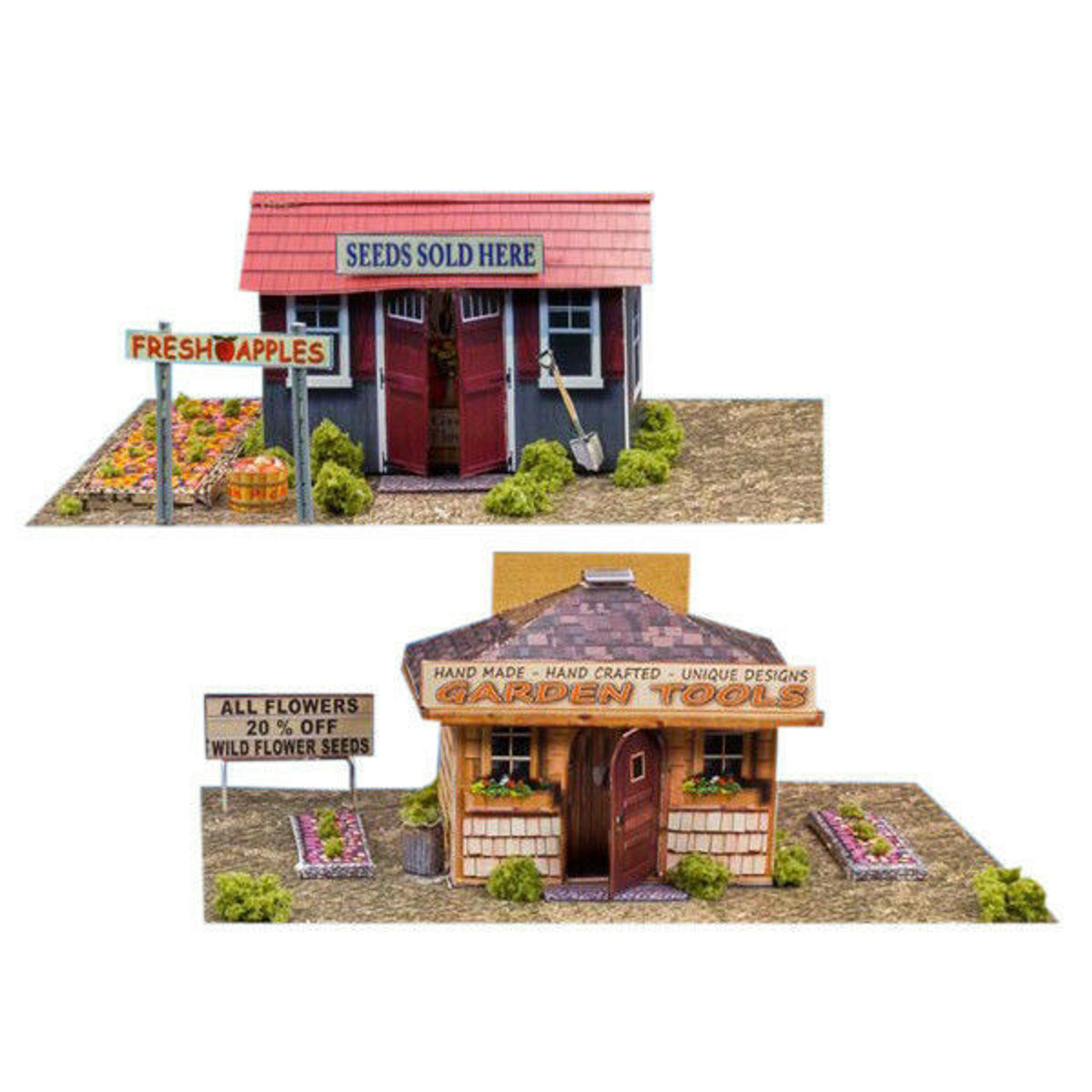 Bk 6403 164 Scale Garden Houses Photo Real Scale Building Kit For