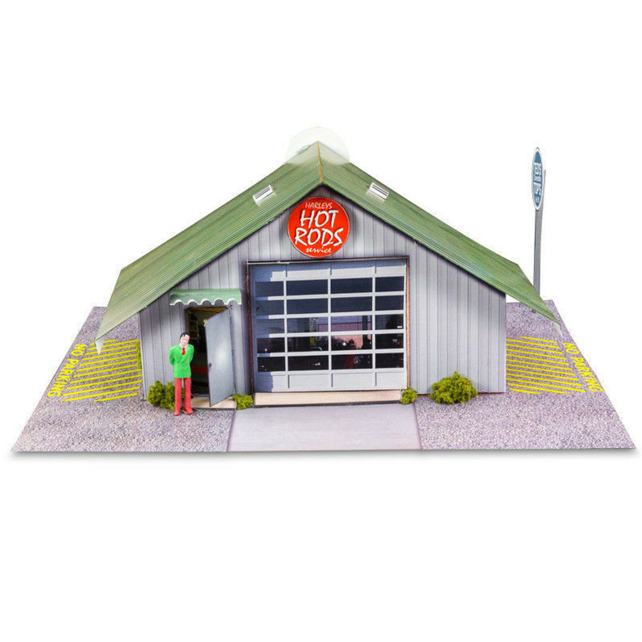 Bk 6410 164 Scale Commercial Garage Photo Real Scale Building Kit