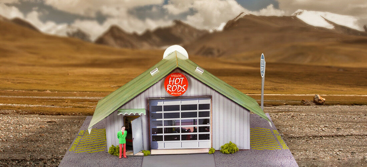 Bk 6410 164 Scale Commercial Garage Photo Real Scale Building Kit