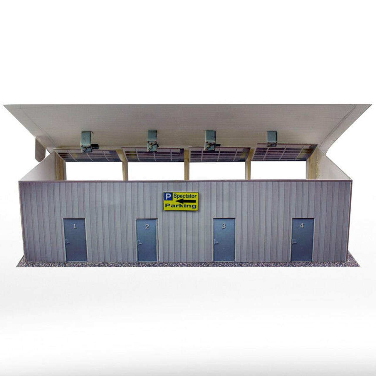 Bk 6411 164 Scale 4 Stall Pit Garage Photo Real Scale Building Kit