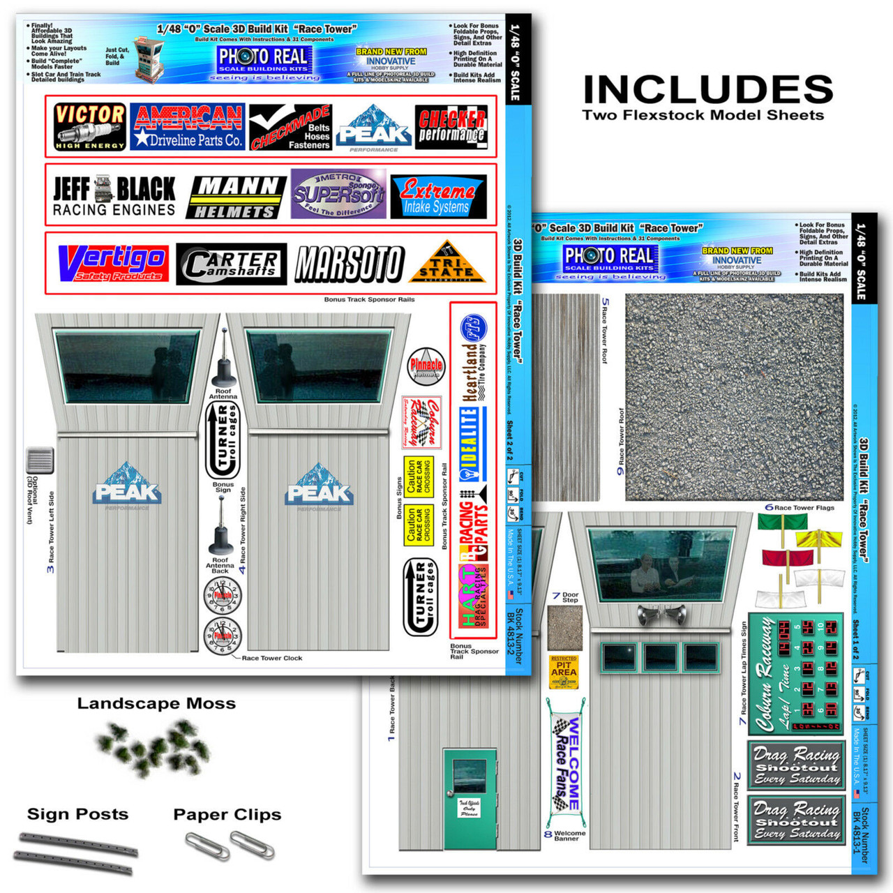 Bk 6413 164 Scale Race Tower Photo Real Scale Building Kit For Shop