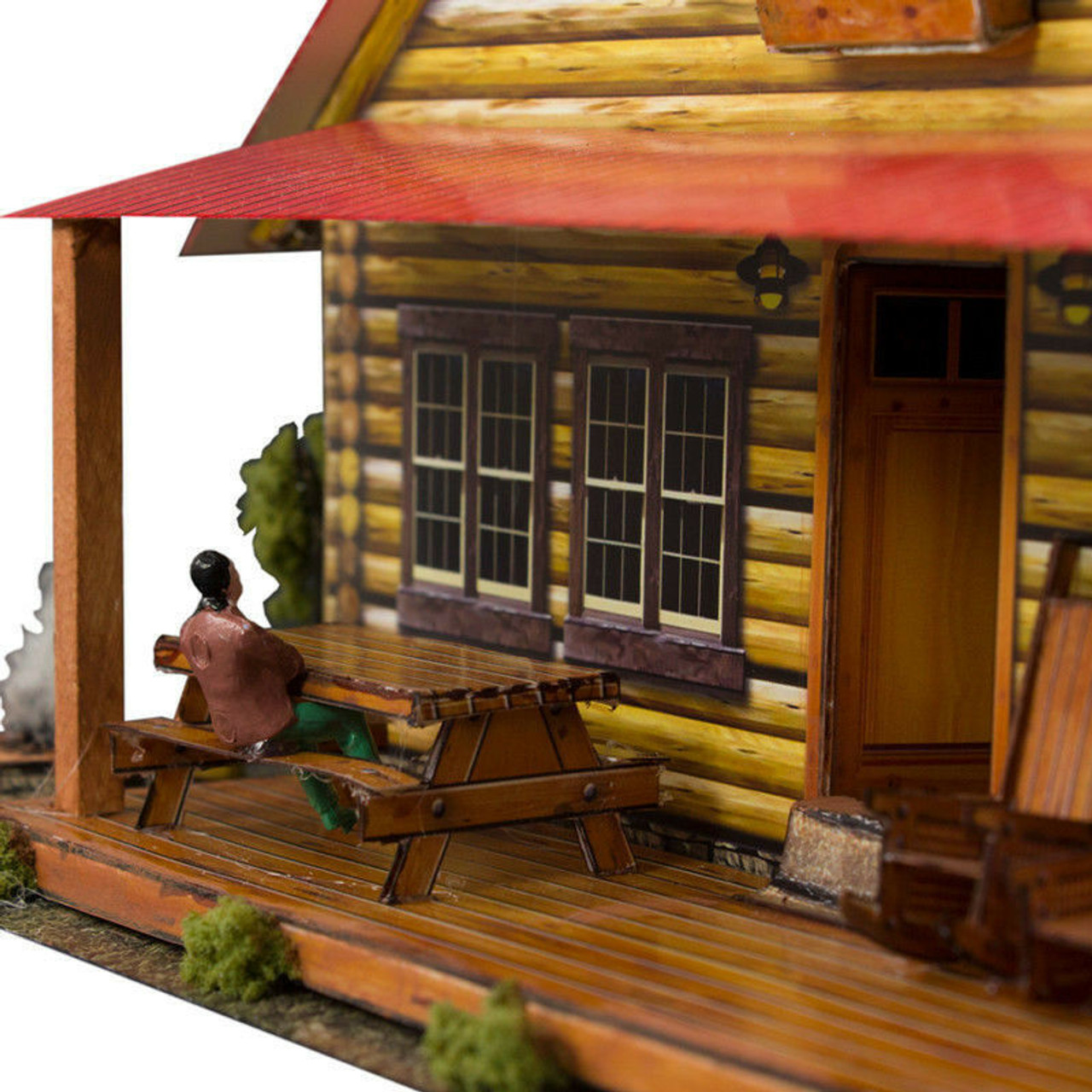 Bk 6416 164 Scale Log Cabin Photo Real Scale Building Kit For Shop