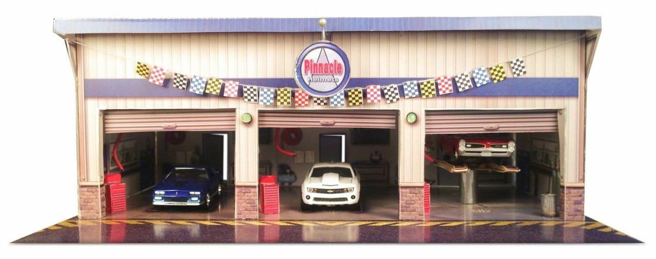 Bk 6423 164 Scale Pit Stop Garage Photo Real Scale Building Kit For