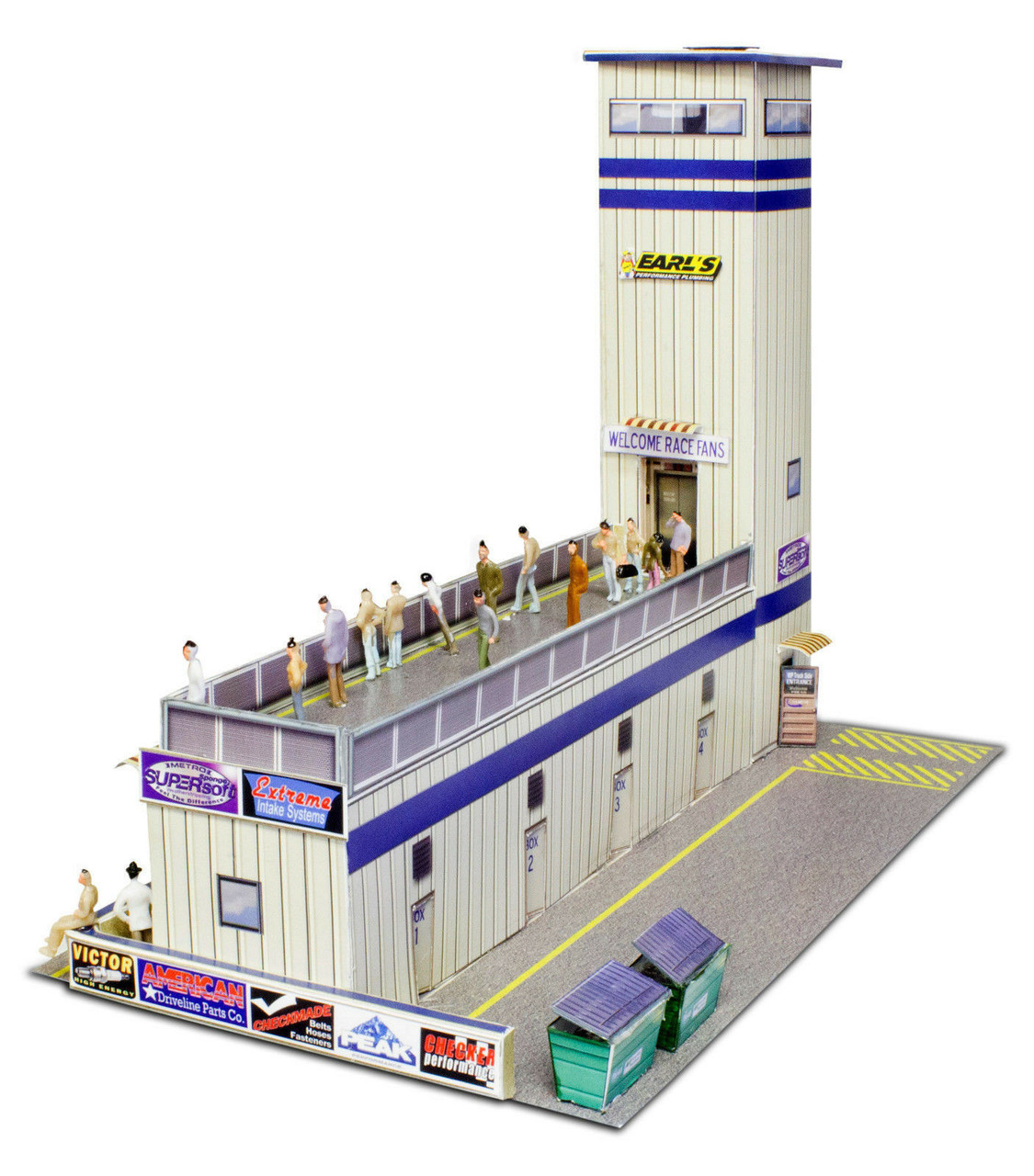 Bk 6424 164 Scale Press And Media Tower Photo Real Scale Building Kit