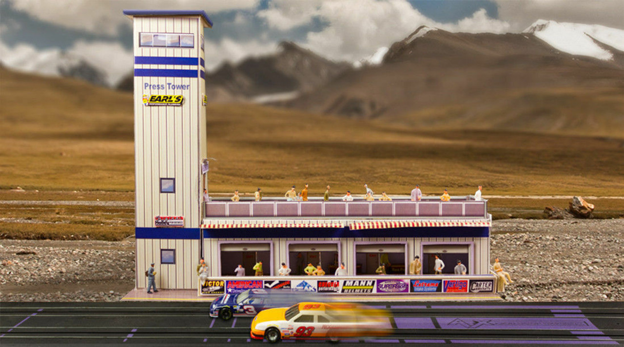 Bk 6424 164 Scale Press And Media Tower Photo Real Scale Building Kit