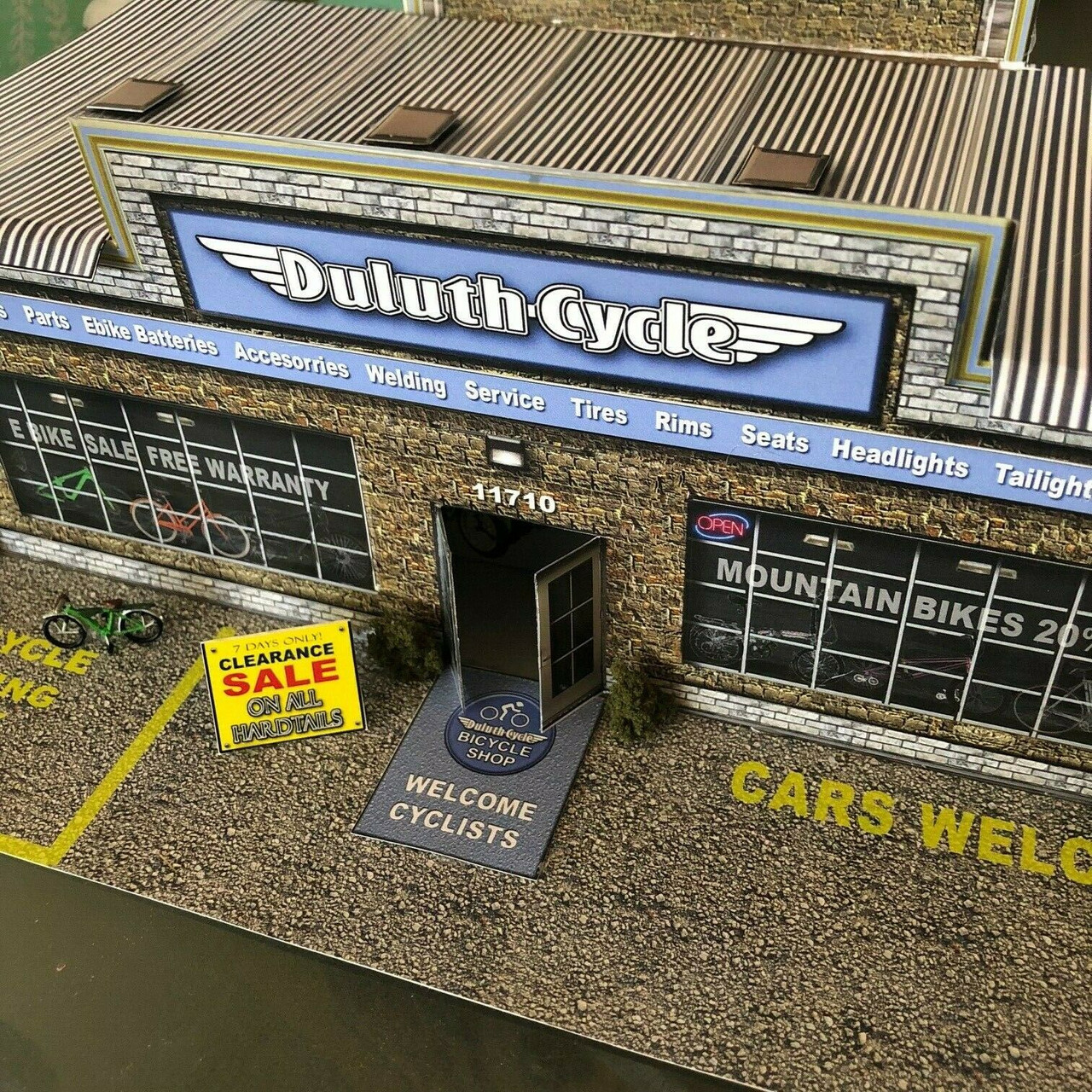 Bk 6438 164 Scale Duluth Cycle Bicycle Shop Building Kit For Shop All