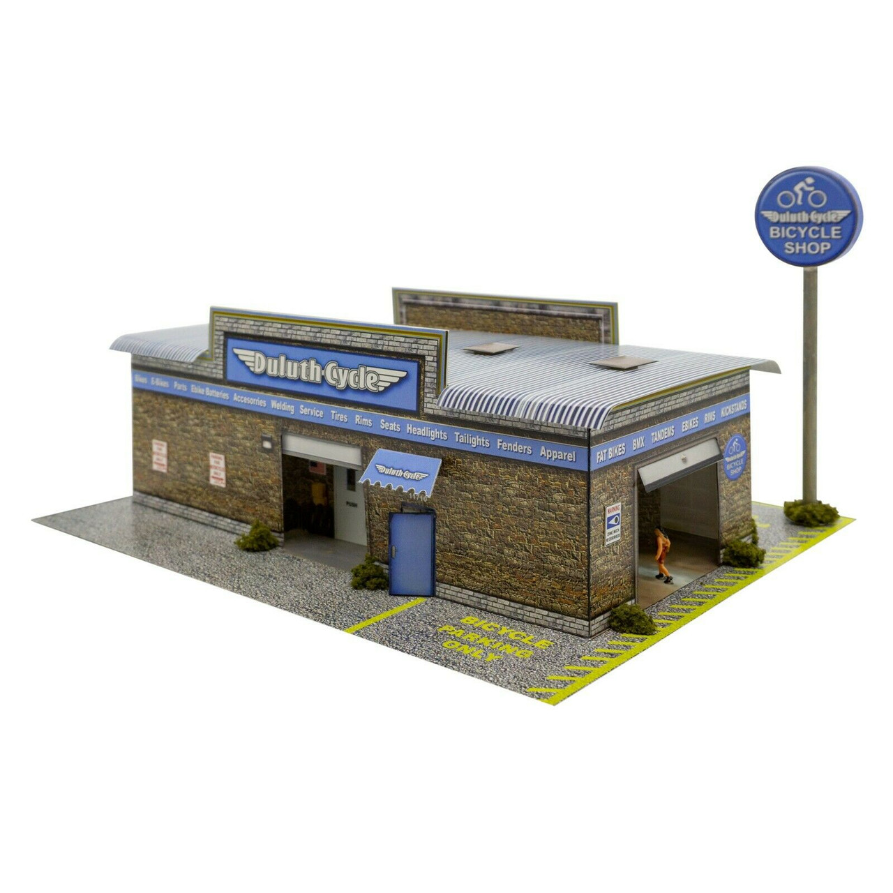 Bk 6438 164 Scale Duluth Cycle Bicycle Shop Building Kit For Shop All