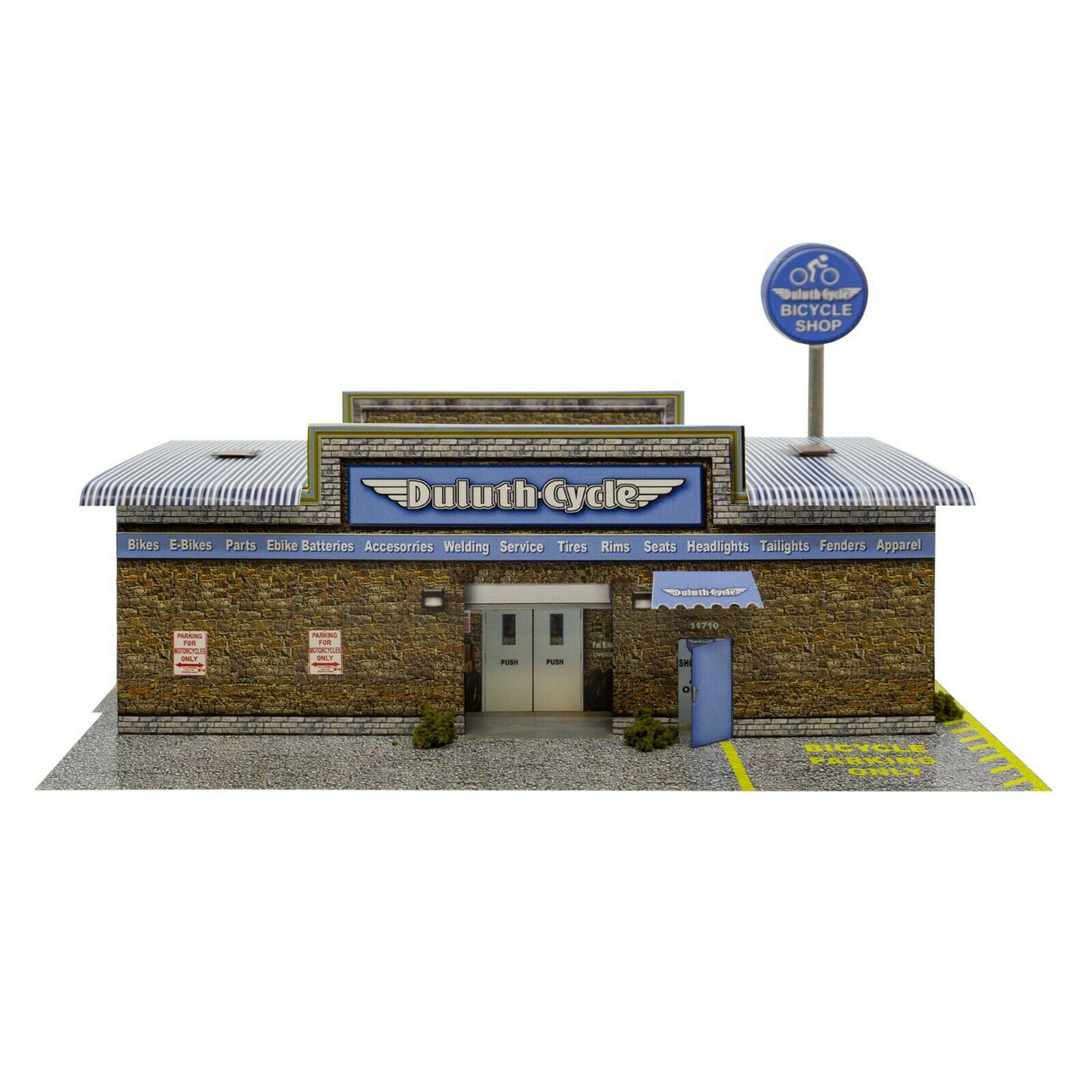 Bk 6438 164 Scale Duluth Cycle Bicycle Shop Building Kit For Shop All