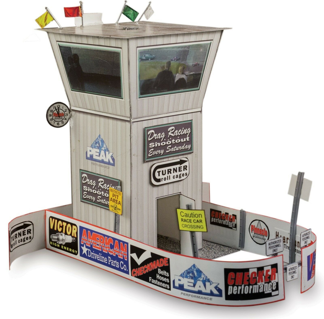 Bk 8701 187 Scale Race Tower And Ticket Gate Entrance Photo Real Scale