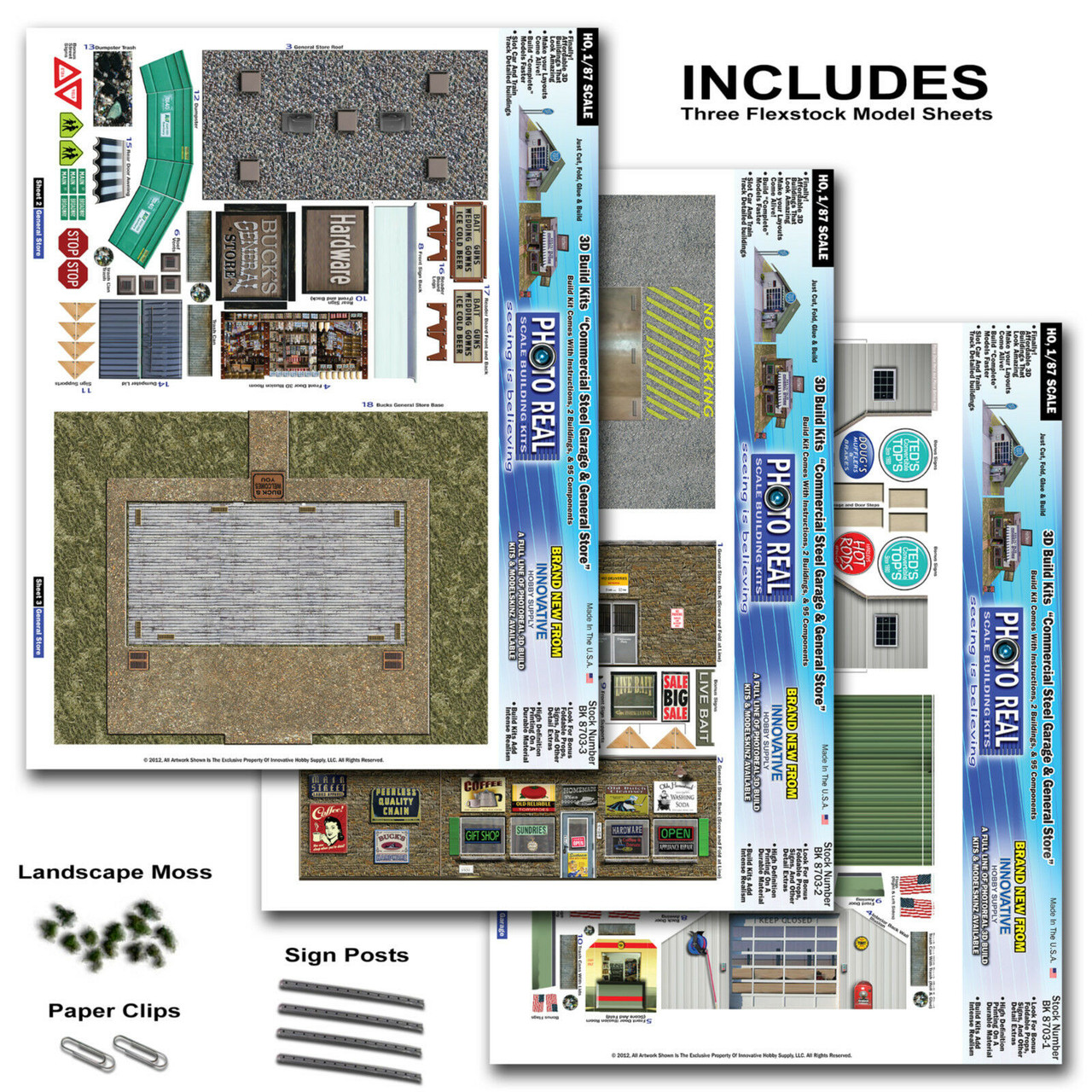 BK 8703 1:87 Scale "General Store & Commercial Steel Building" Photo ...