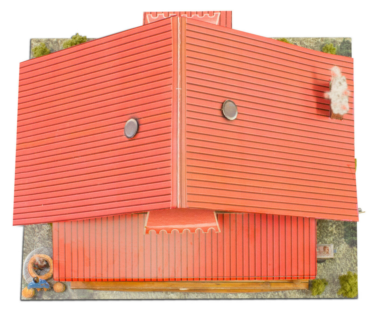 Bk 8705 187 Scale Log Cabin Photo Real Scale Building Kit For Shop