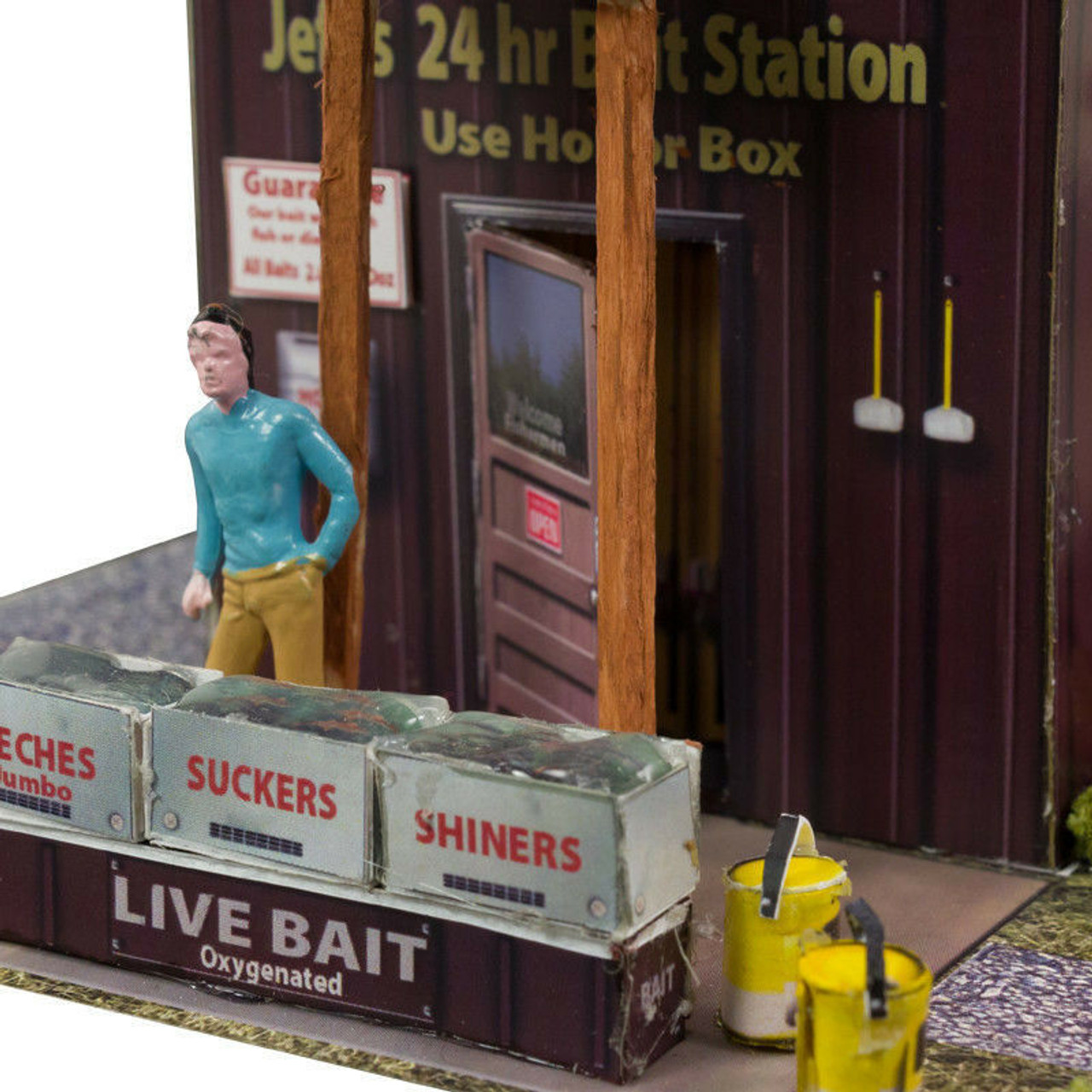 Bk 8707 187 Scale Diner And Bait Shop Photo Real Scale Building Kit