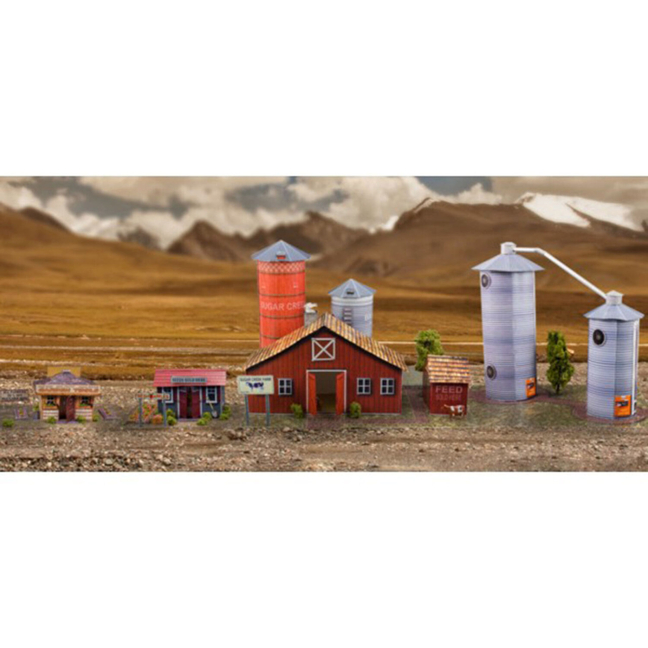 Bk 8709 187 Scale Farm Kit Photo Real Scale Building Kit For Shop