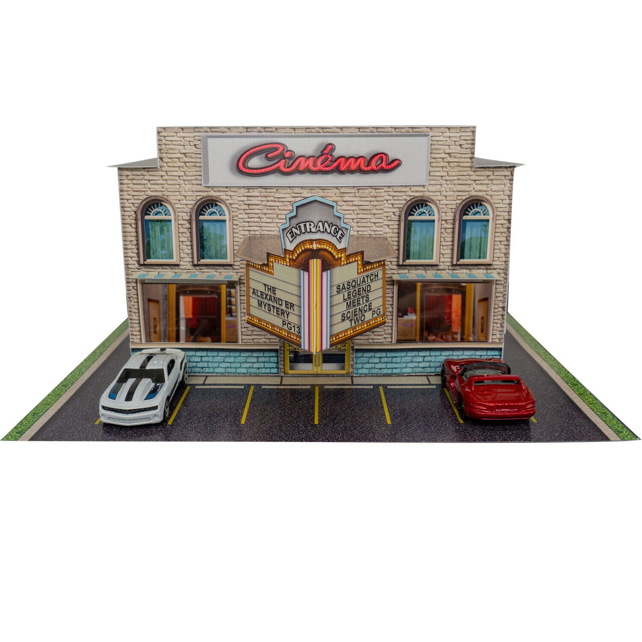 Bk 6454 164 Scale Cinema Building Photo Real Scale Building Kit For