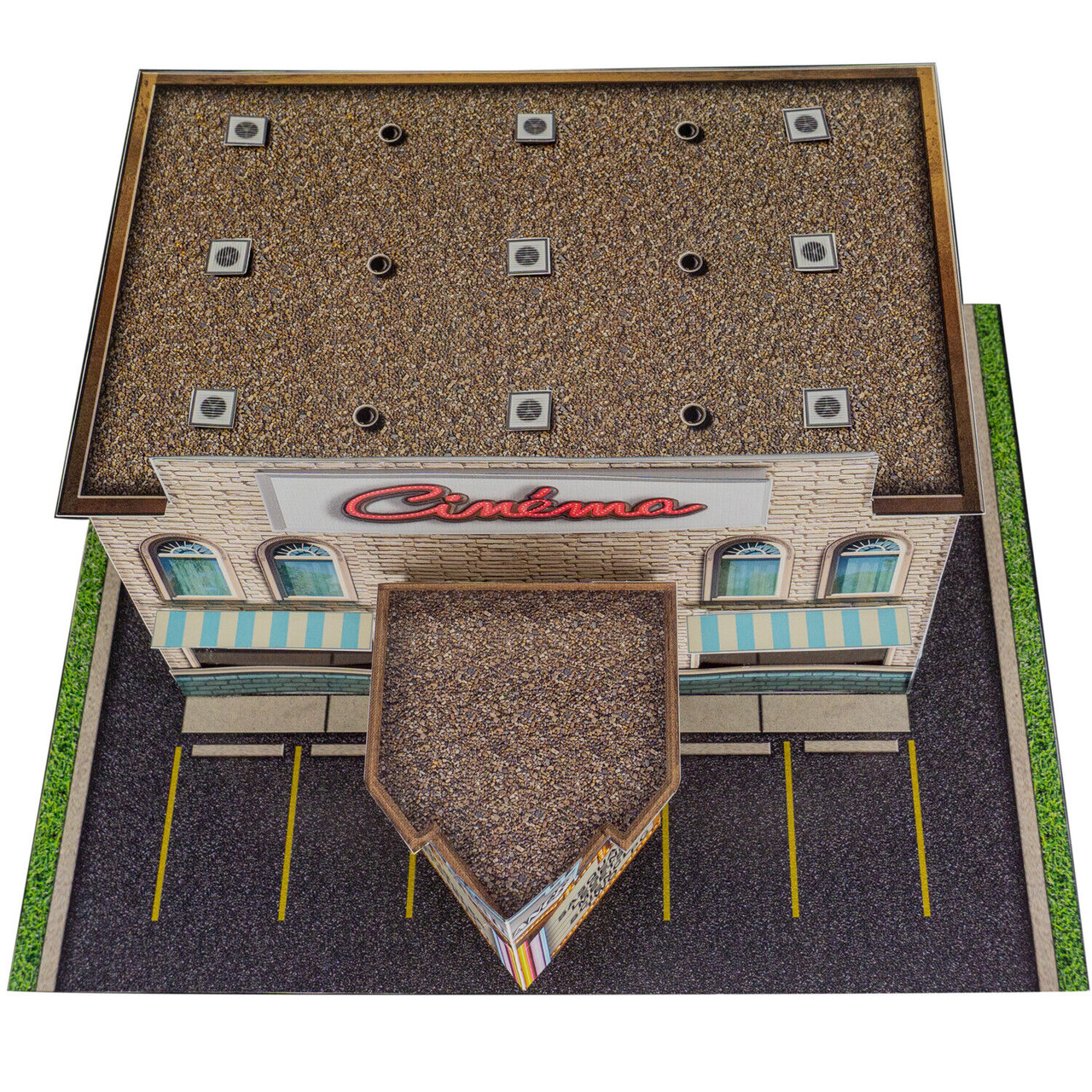 Bk 6454 164 Scale Cinema Building Photo Real Scale Building Kit For