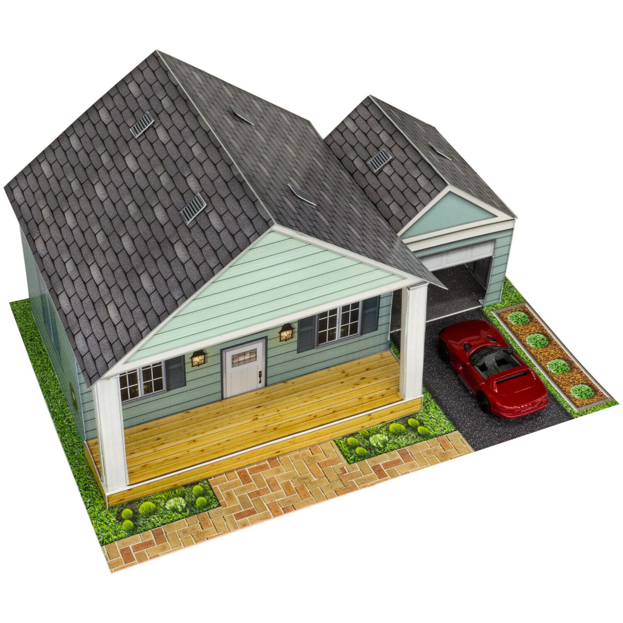 Bk 6452 164 Scale Modern House Photo Real Scale Building Kit For