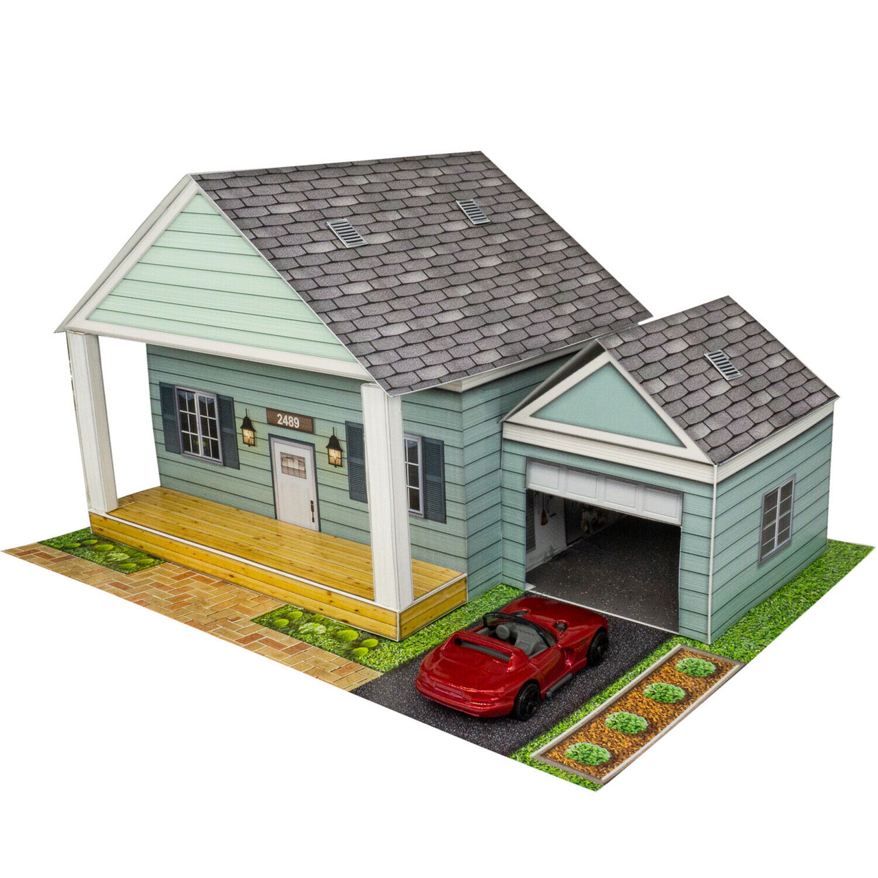 Bk 6452 164 Scale Modern House Photo Real Scale Building Kit For