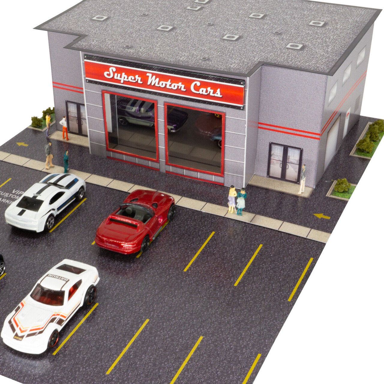Bk 6444 164 Scale Dealership Building Photo Real Scale Building Kit