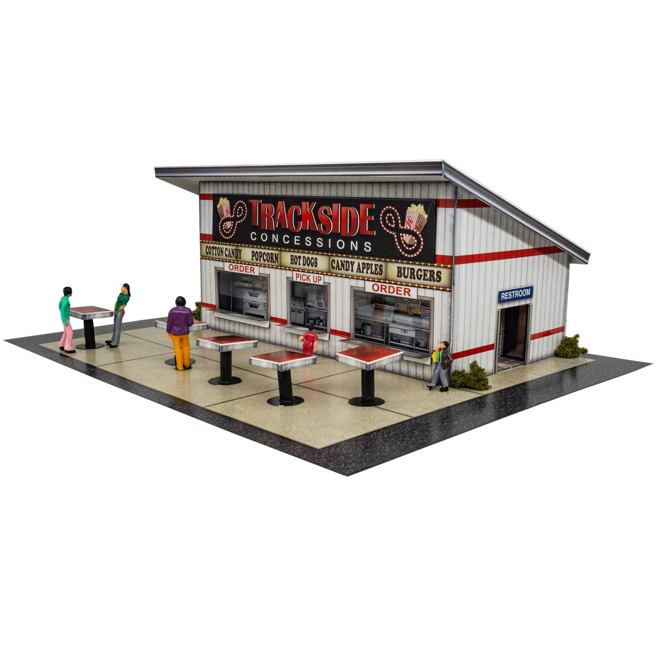 Bk 6460 164 Scale Trackside Diner Photo Real Scale Building Kit For