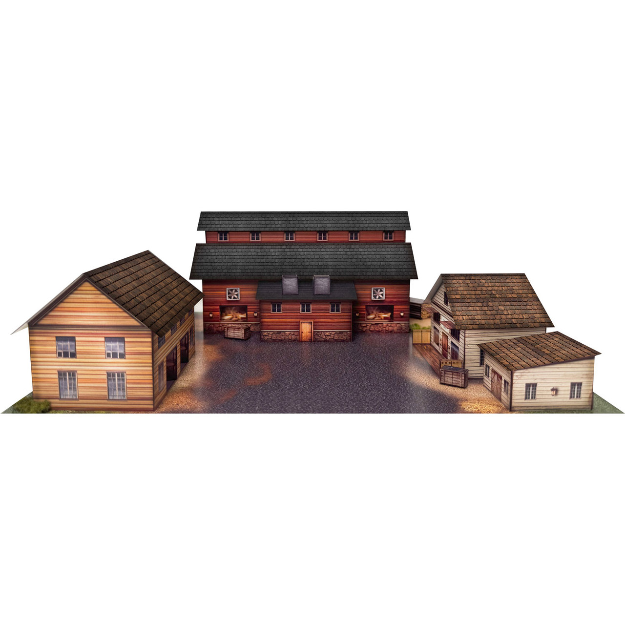 Bk 2110 1160 Scale Sawmill Photo Real Scale Building Kit For Shop