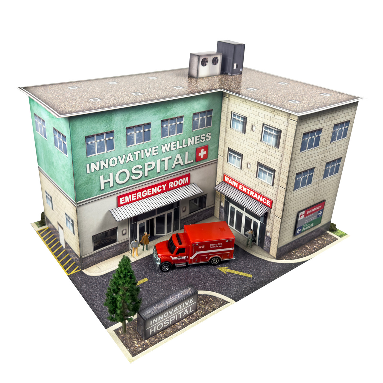 BK 6481 Hospital for Building Kits by Innovative Hobby Supply